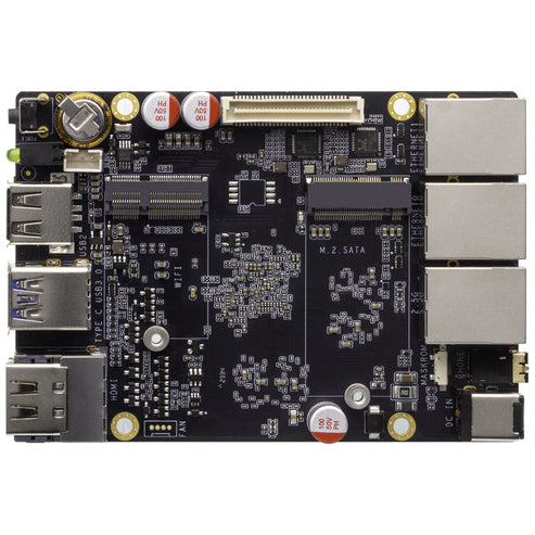 ROC-RK3588-RT/ROC-RK3588J-RT Octa-Core 8K AI Mini SBC with Ethernet Ports Powered by Rockchip ...